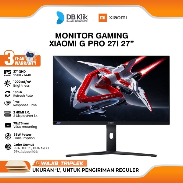 Mini Led Monitor Gaming Xiaomi G Pro 27i 27" IPS 2K Qhd 180Hz 1ms AMD ...