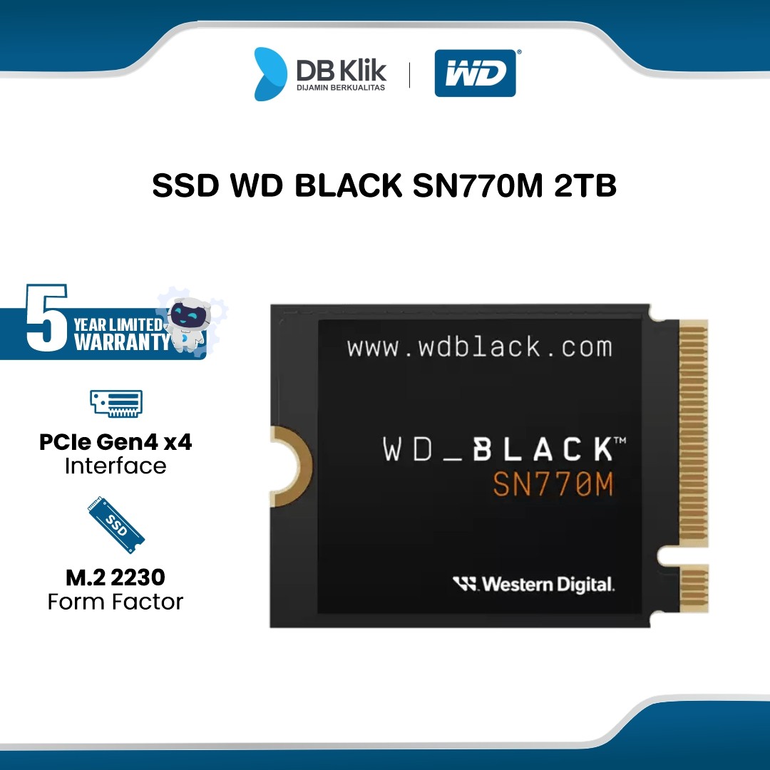 SSD WD BLACK SN770M 2TB M.2 2230 NVMe PCIe Gen 4